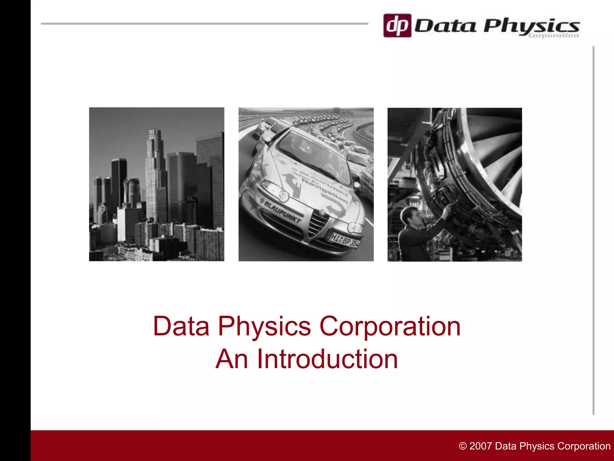 Data Physics SignalCalc Dynamic Signal Analyzer | PPTX