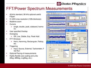 Data Physics SignalCalc Dynamic Signal Analyzer | PPTX