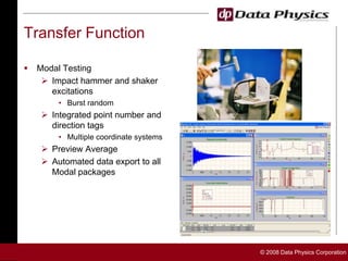 Data Physics SignalCalc Dynamic Signal Analyzer | PPTX