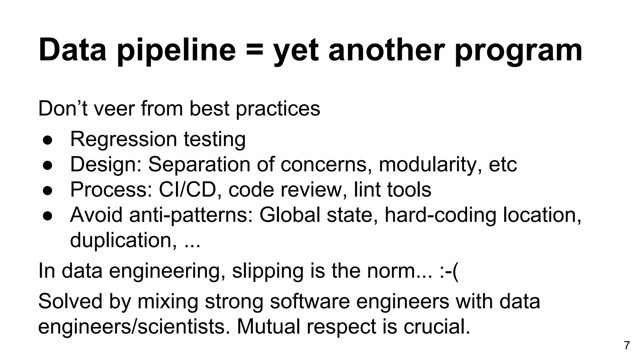 Data pipelines from zero to solid | PDF