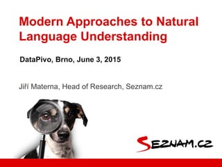 Modern Approaches to Natural Language Processing | PPTX