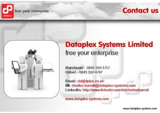 Dataplex Company Overview | PPT