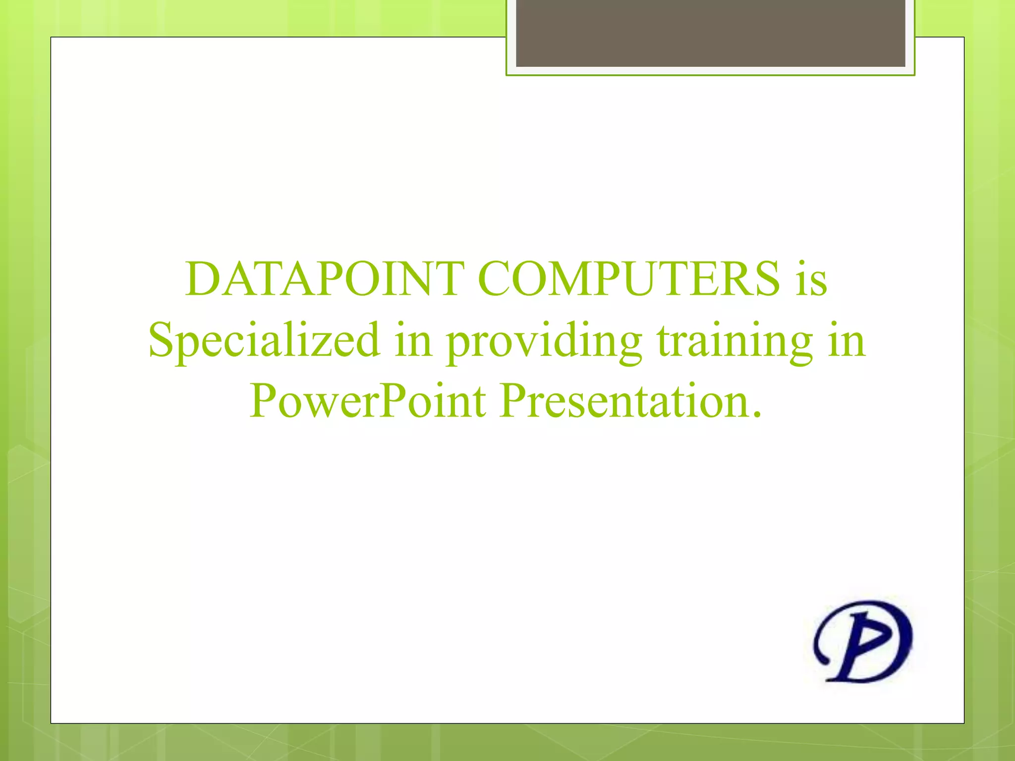 Datapoint computer | PPT