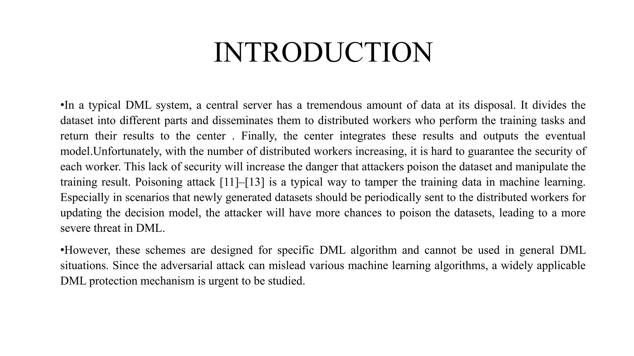 Data poison detection schemes for distributed Machine Learning.pptx
