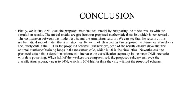 Data poison detection schemes for distributed Machine Learning.pptx