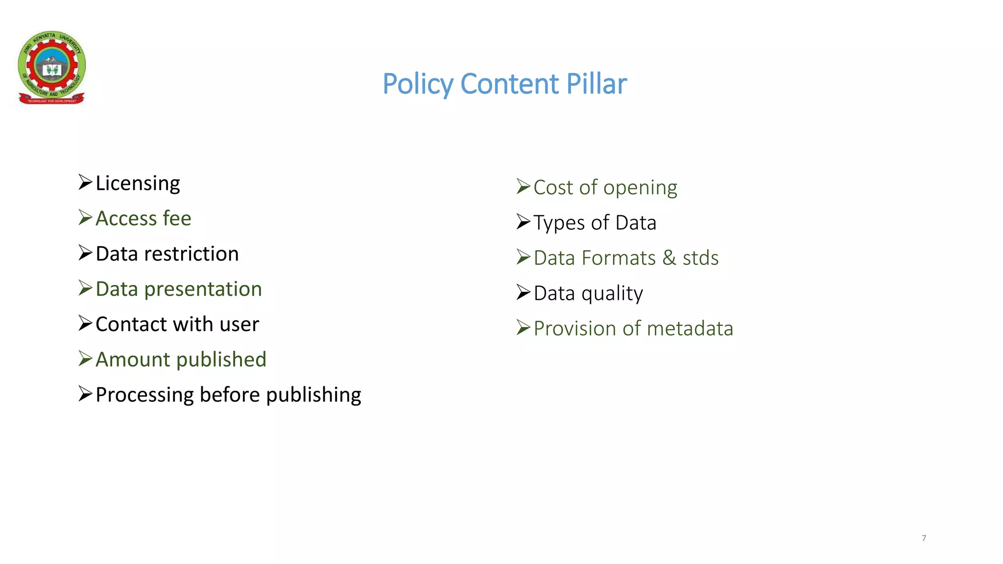 Data Policy Frameworks/Joseph Wafula | PPT