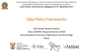 Data Policy Frameworks/Joseph Wafula | PPTX