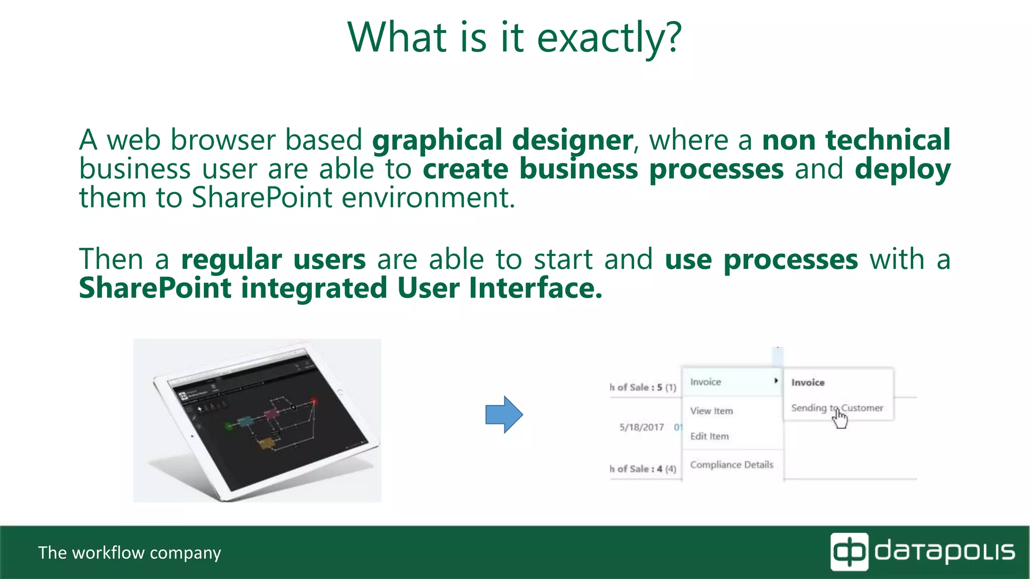 Datapolis Workflows Introduction | PPT