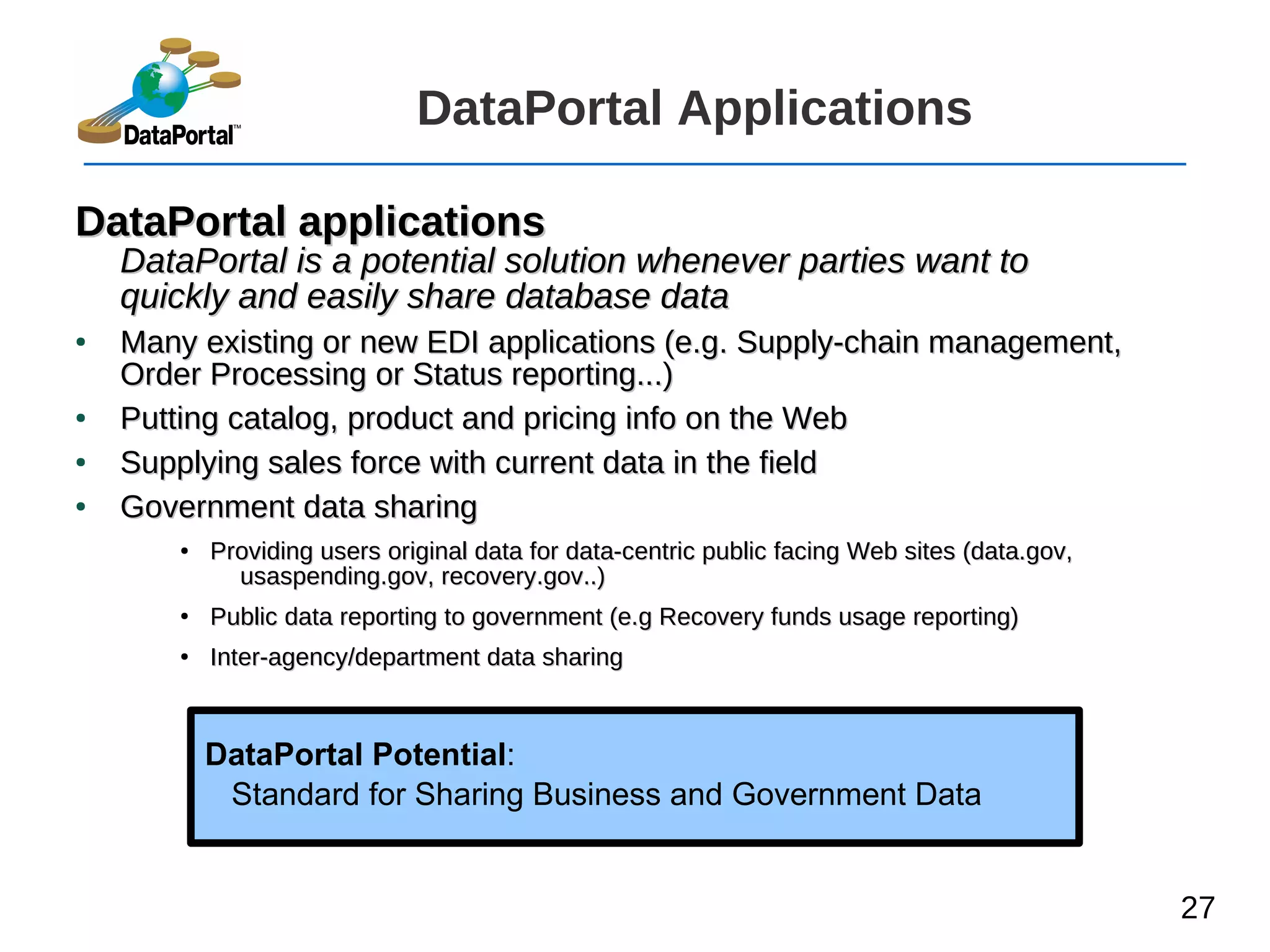 DataPortal Presentation | PDF