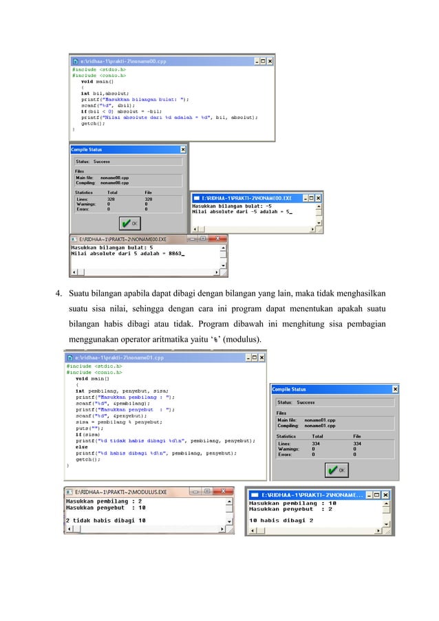 Data praktikum bahasa c | DOC