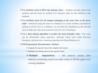 Data pre processing | PPT