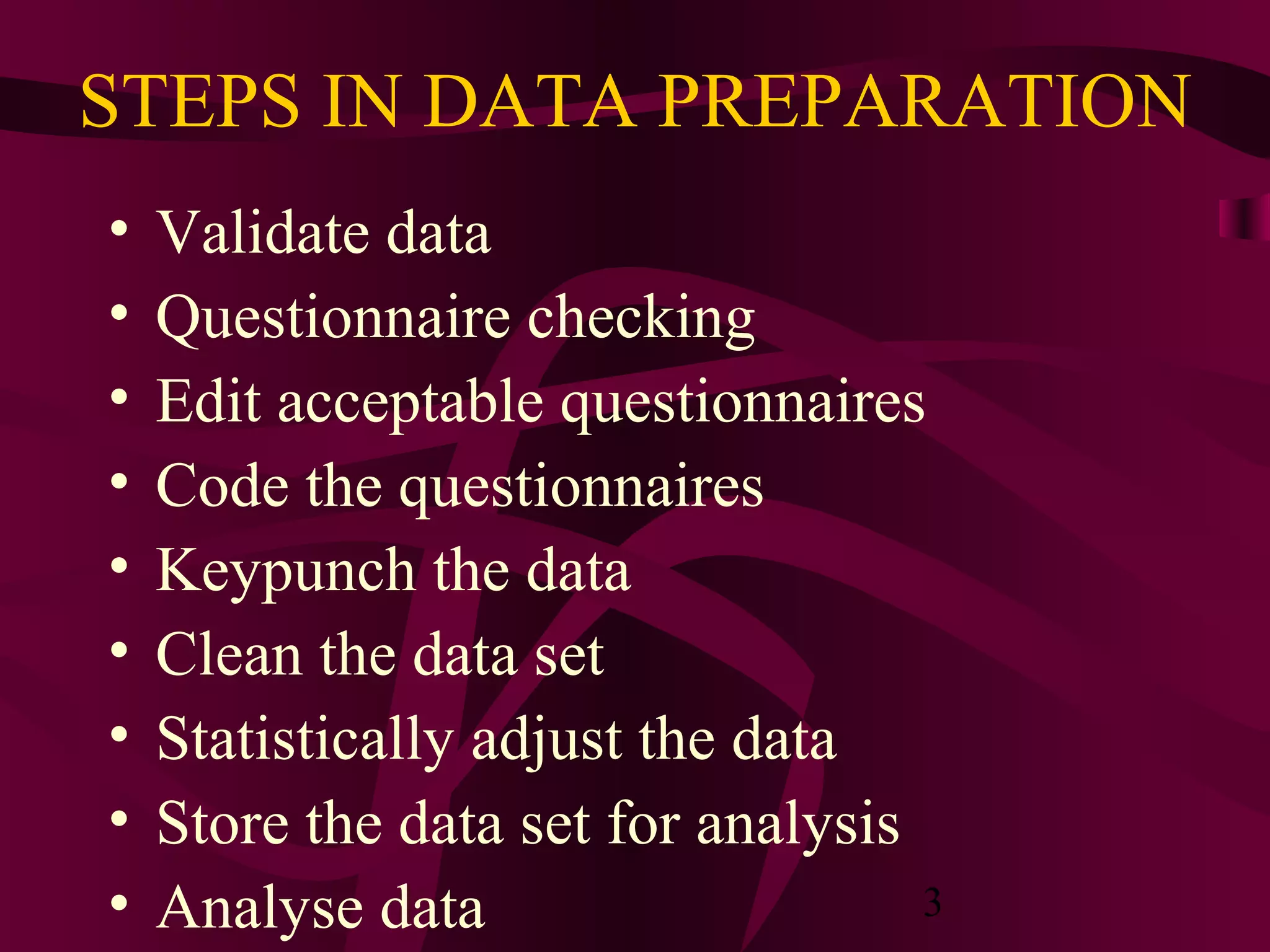 Data Preparation and Processing | PPT