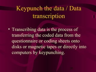 Data Preparation and Processing | PPT