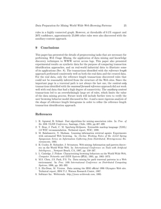 Data preparation for mining world wide web browsing patterns (1999) | PDF