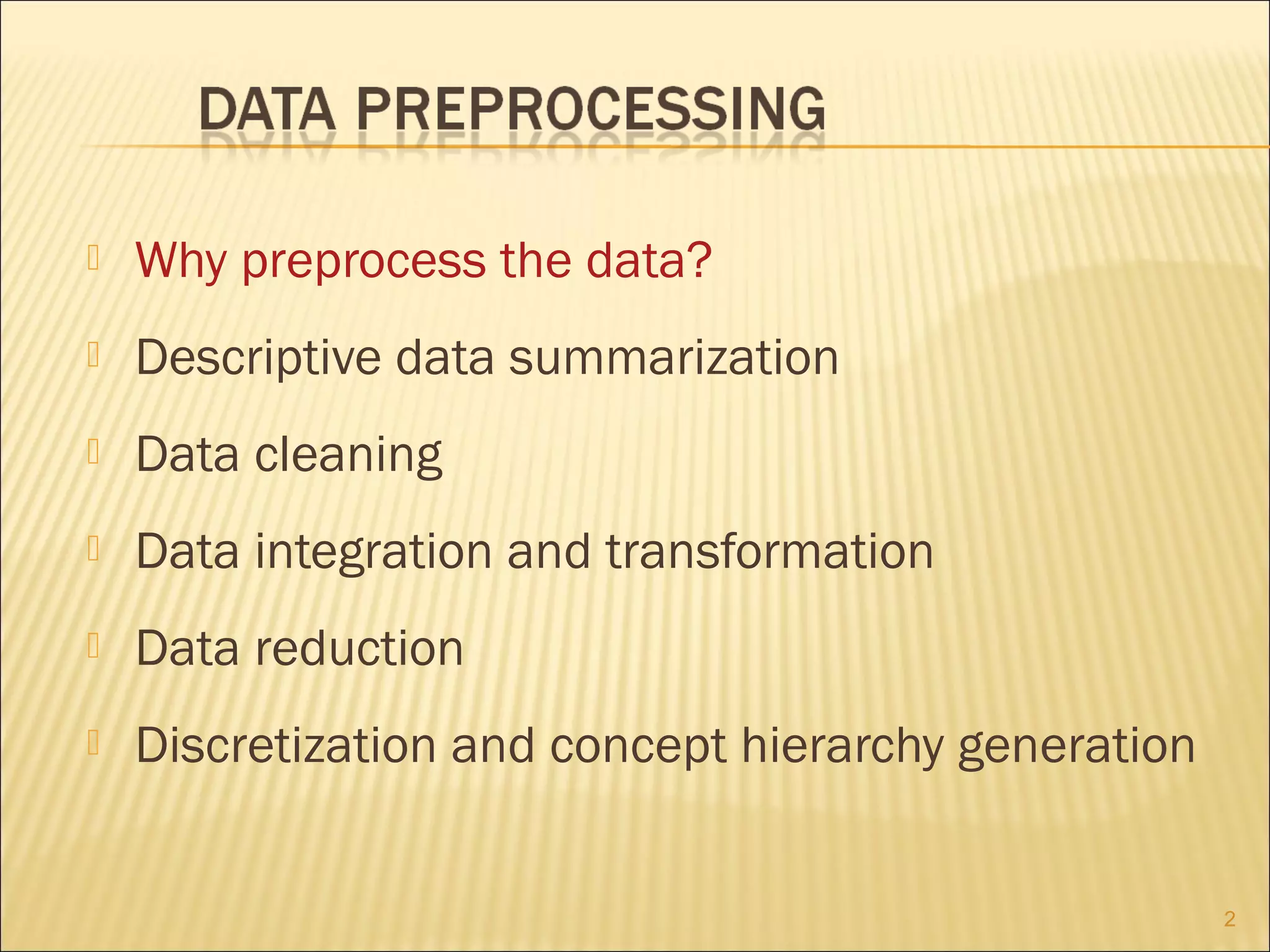 Datapreprocessing | PPT