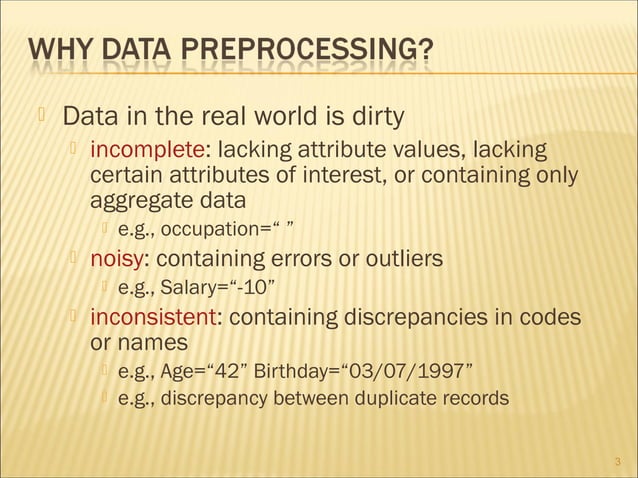 Datapreprocessing | PPT