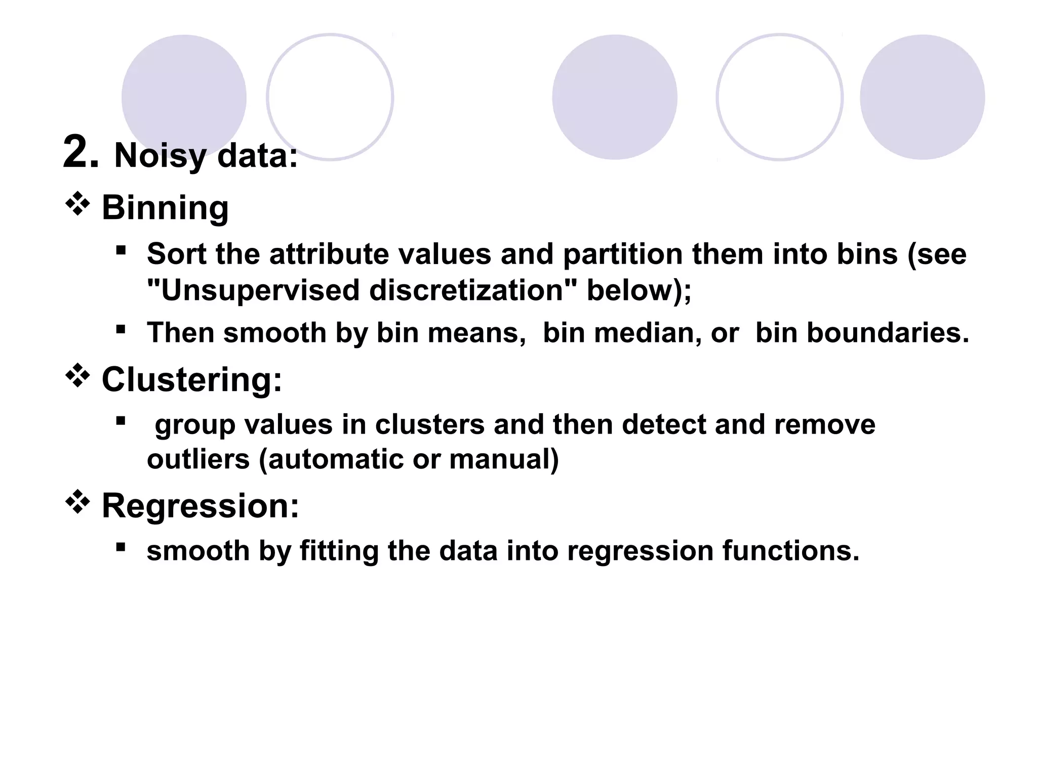 Data preprocessing | PPT | Databases | Computer Software and Applications