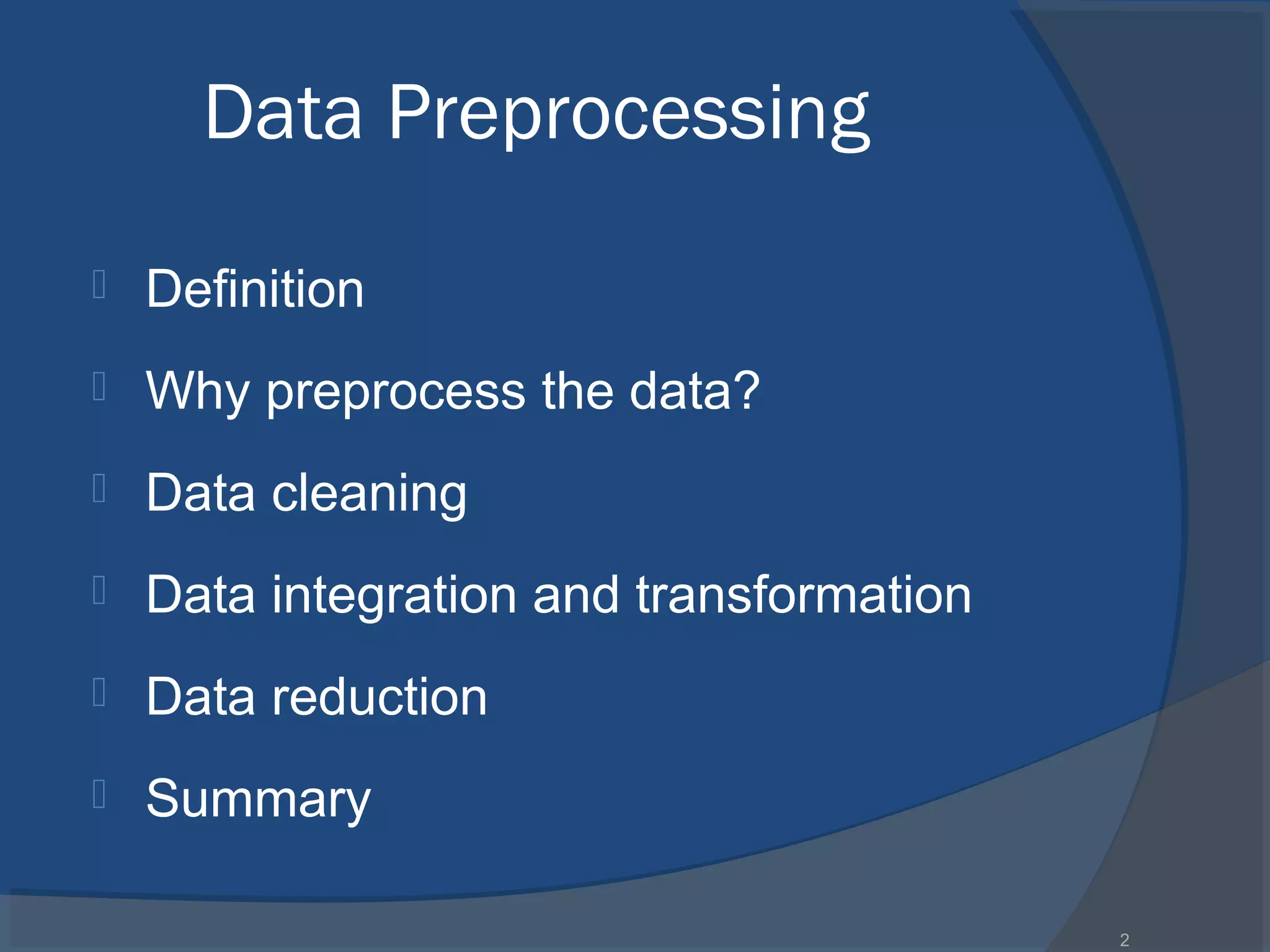 Data preprocessing | PPT
