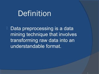 Data preprocessing | PPT