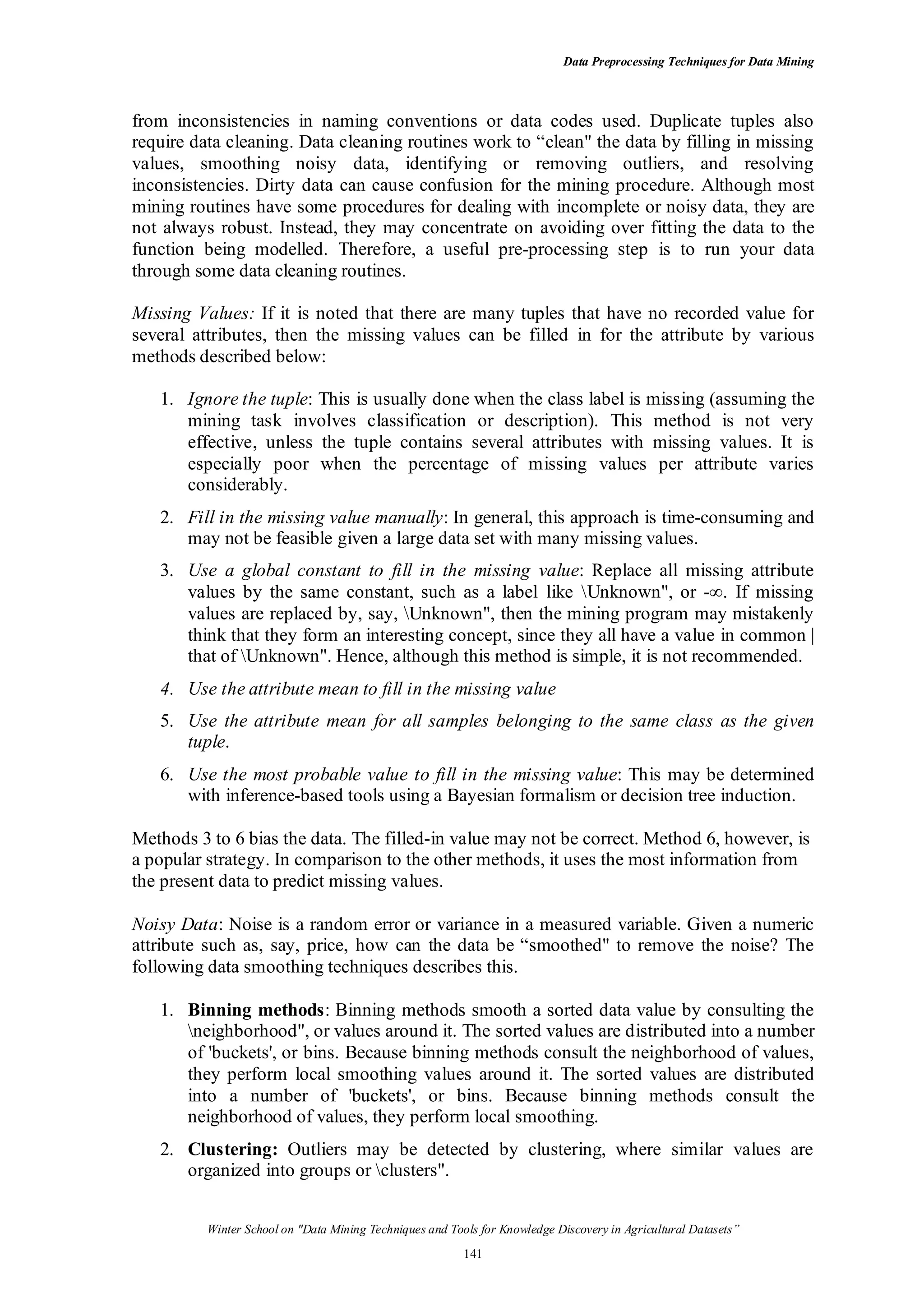 Data preprocessing | PDF