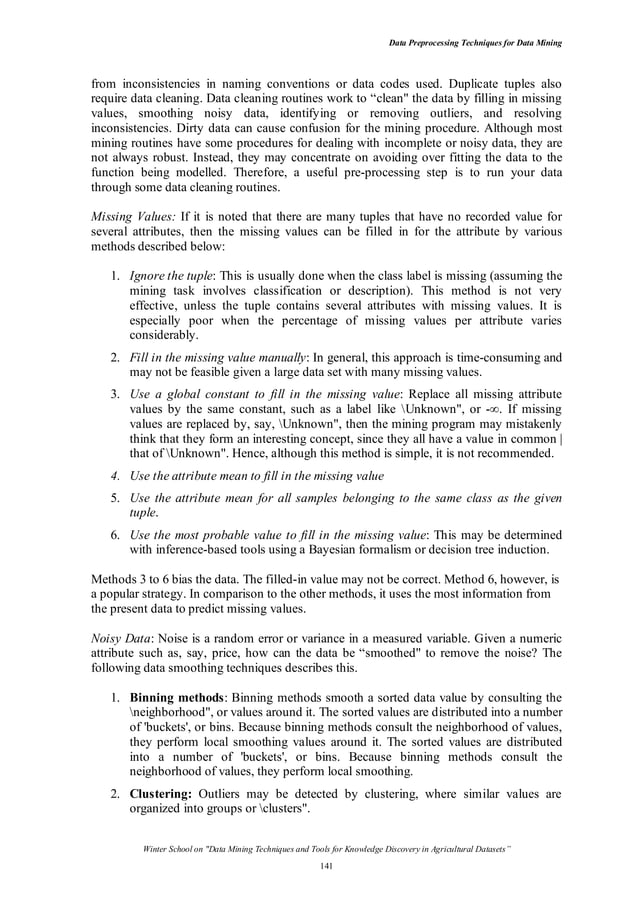 Data preprocessing | PDF