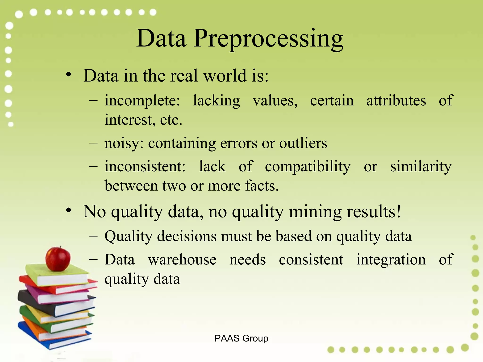 Data preprocessing | PPT