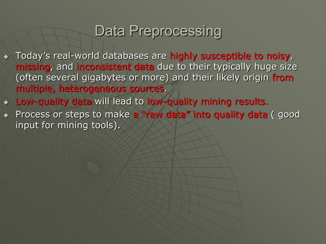 Data pre processing | PPT | Databases | Computer Software and Applications