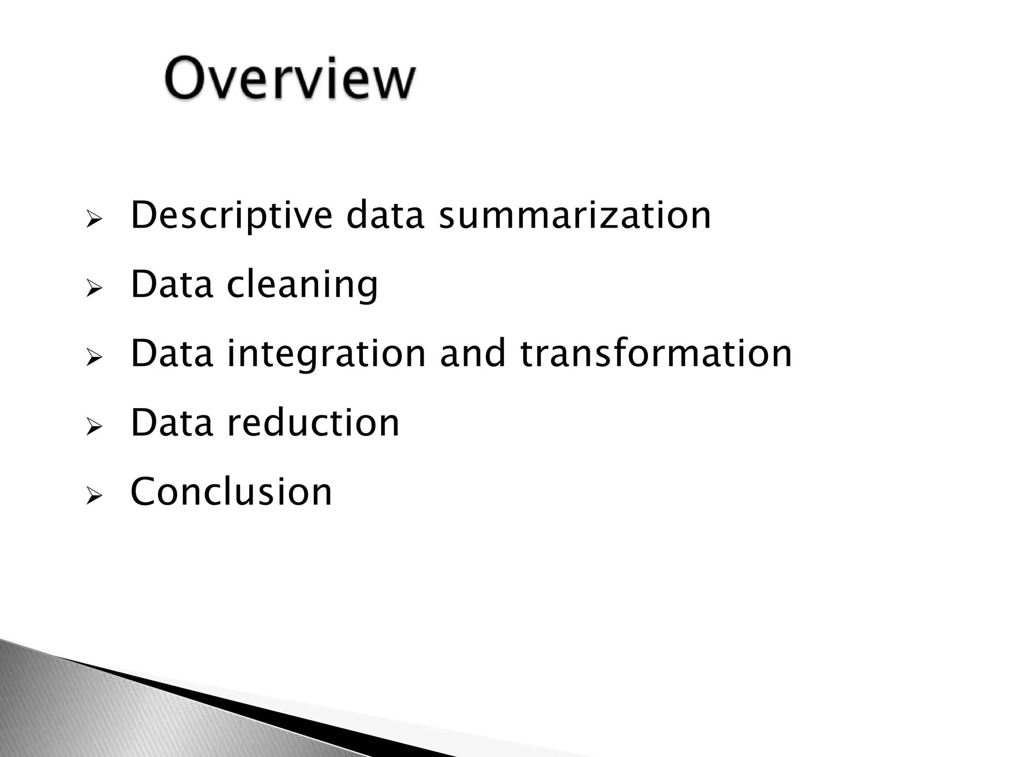 Data preprocessing | PPT