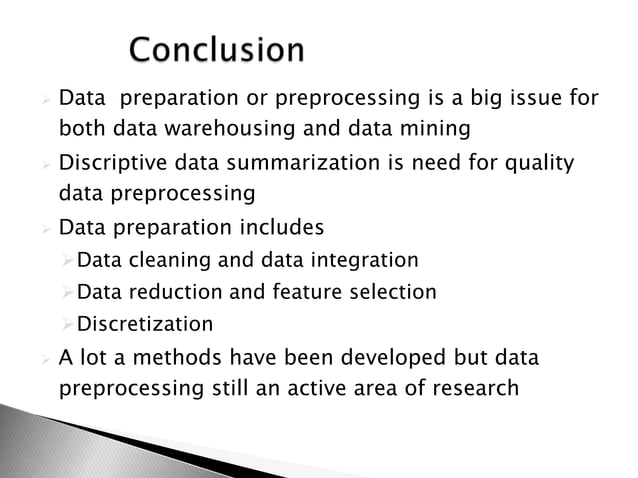 Data preprocessing | PPT