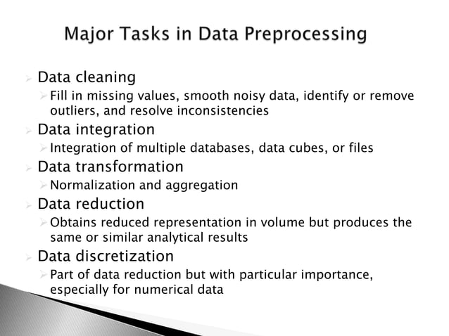 Data preprocessing | PPT