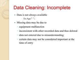 Data preprocessing | PPTX