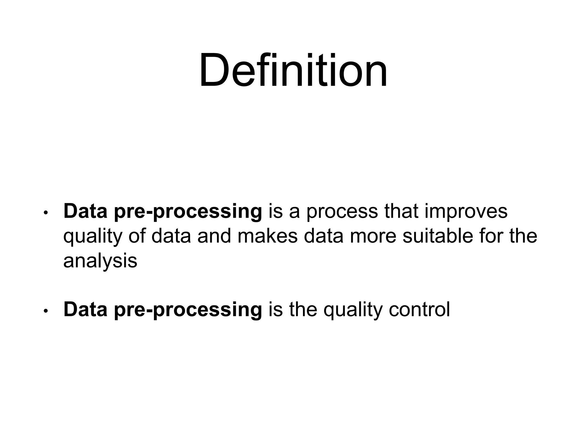 Data preprocessing | PPTX