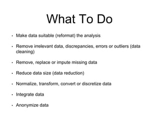 Data preprocessing | PPTX