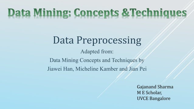 Data preprocessing | PPTX
