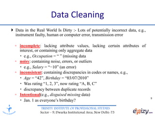Data Preprocessing- Data Warehouse & Data Mining | PPTX