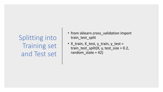 Data preprocessing for Machine Learning with R and Python | PPTX