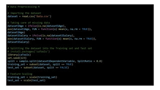 Data preprocessing for Machine Learning with R and Python | PPTX
