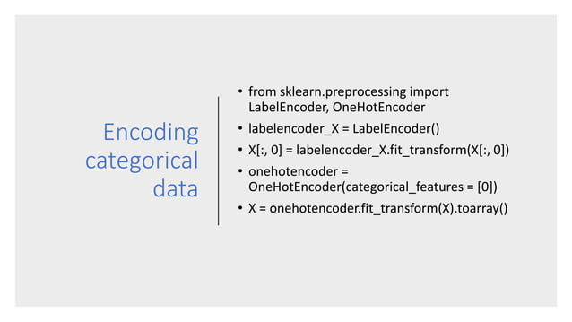 Data preprocessing for Machine Learning with R and Python | PPT