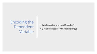Data preprocessing for Machine Learning with R and Python | PPT