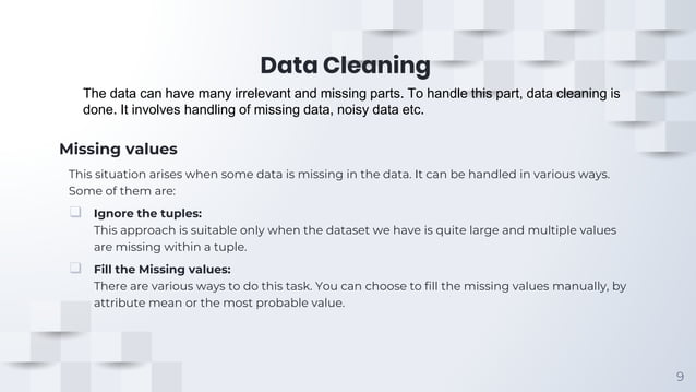 Data Preprocessing || Data Mining | PPTX