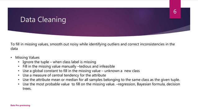 Data preprocessing PPT | PPTX