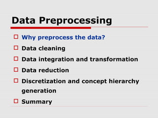 Data preprocessing ng | PPT | Databases | Computer Software and Applications