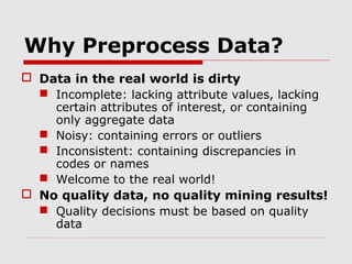 Data preprocessing ng | PPT | Databases | Computer Software and Applications