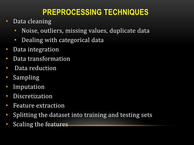 Data preprocessing in Machine Learning | PDF | Databases | Computer Software and Applications