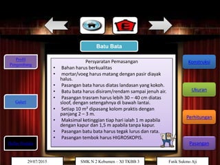 Konstruksi Batu Bata. | PPT