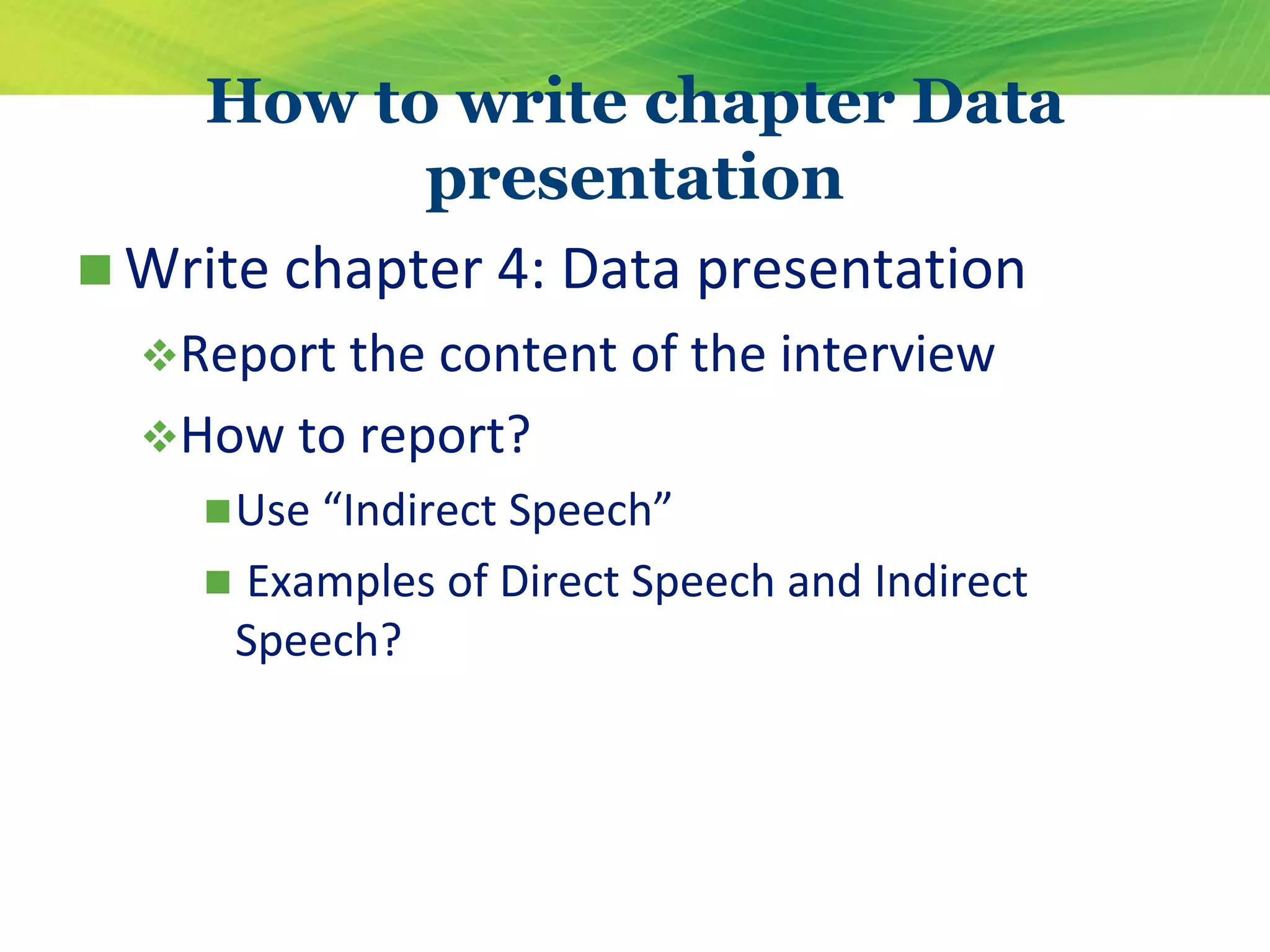 Data presentation and analysis for case study research | PPT