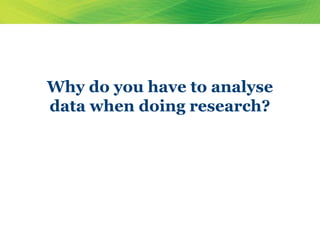 Data presentation and analysis for case study research | PPTX