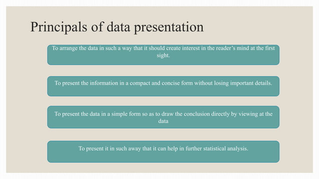 DATA PRESENTATION METHODS - 1.pptx | Databases | Computer Software and Applications