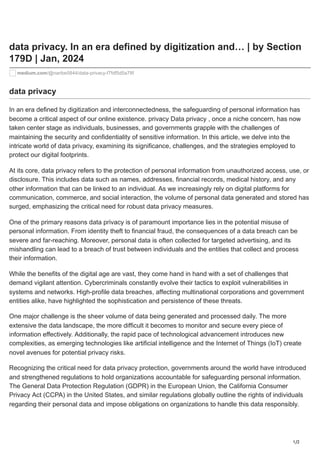 data privacy.pdf data privacy data privacy | PDF
