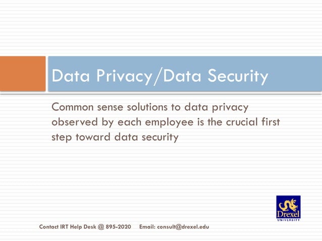 DaData privacy data security powerpoint presentation | PPTX